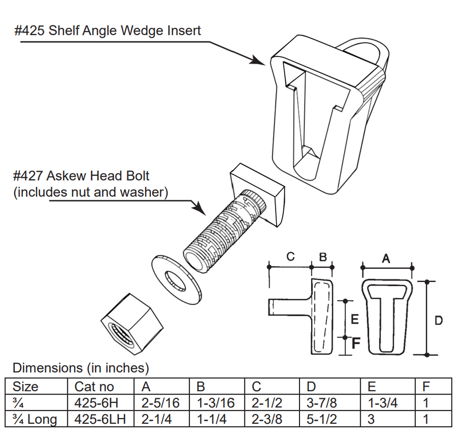 Heckmann Building Products Shelf-Angle Wedge Inserts (25 Pieces/Box ...