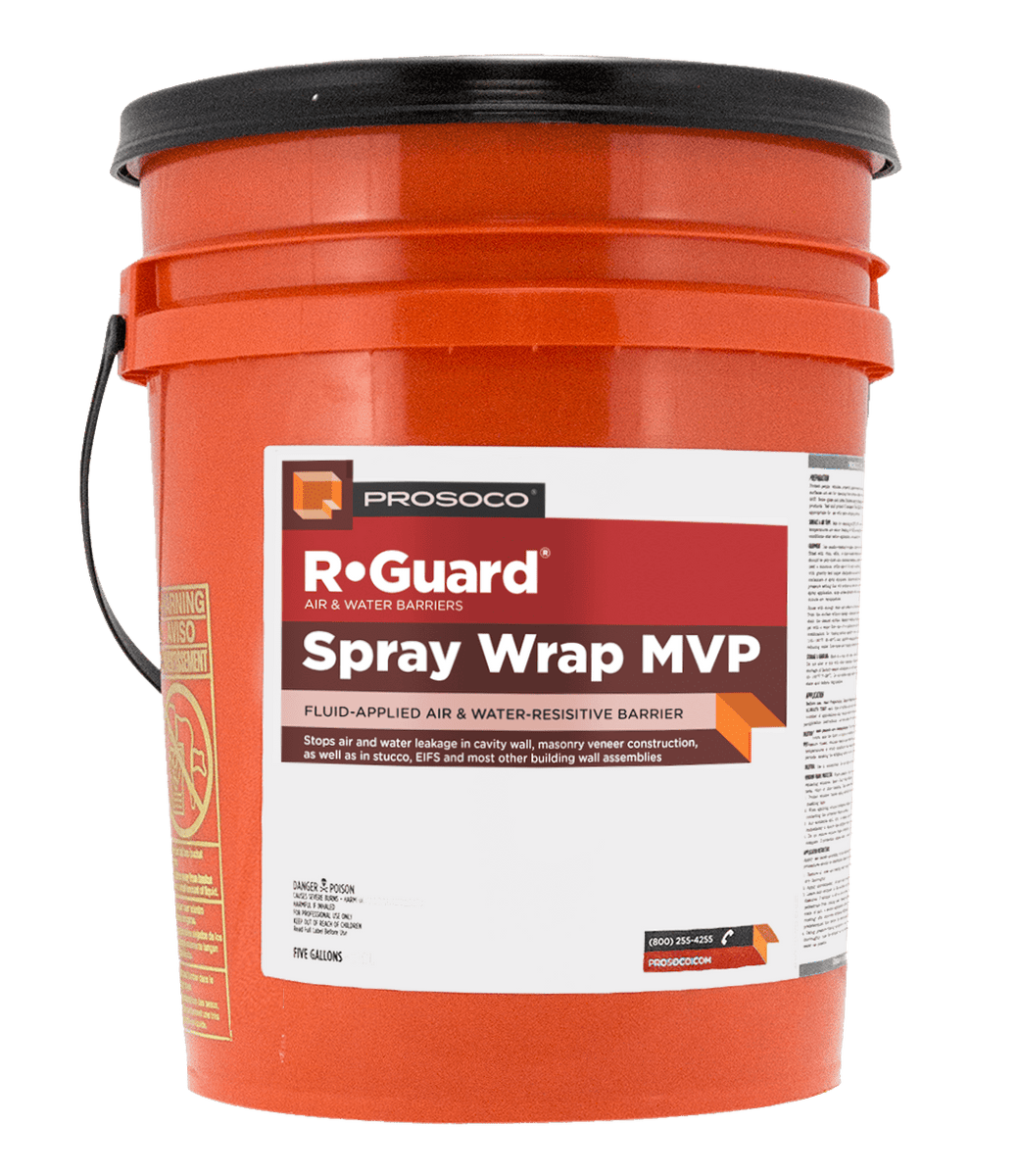 PROSOCO Spray Wrap MVP Fluid-Applied Air and Water-Resistive Barrier ...