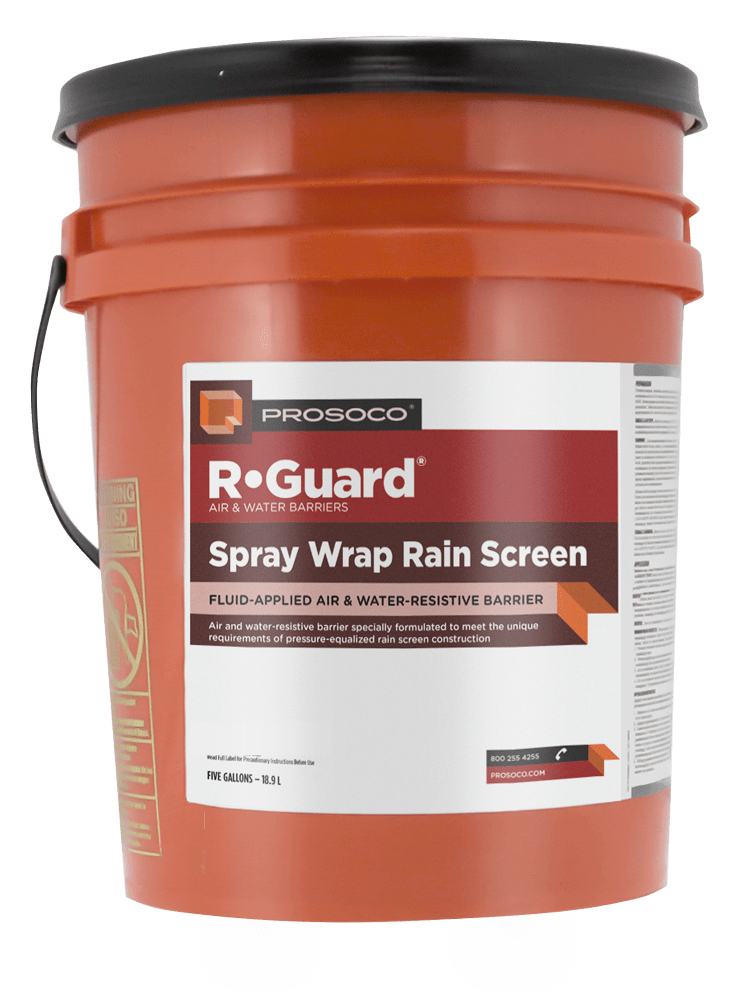 PROSOCO Spray Wrap Rain Screen Fluid-Applied Air & Water-Resistive Bar ...