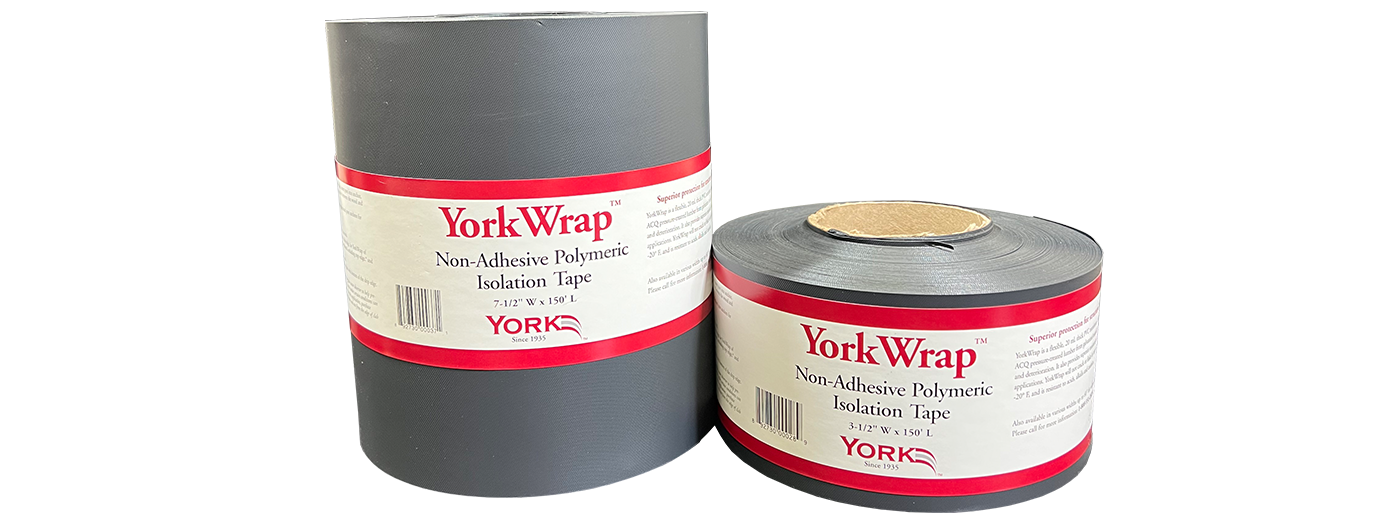 York-Wrap Non-Adhesive Polymeric Isolation Tape - 150' Roll ...